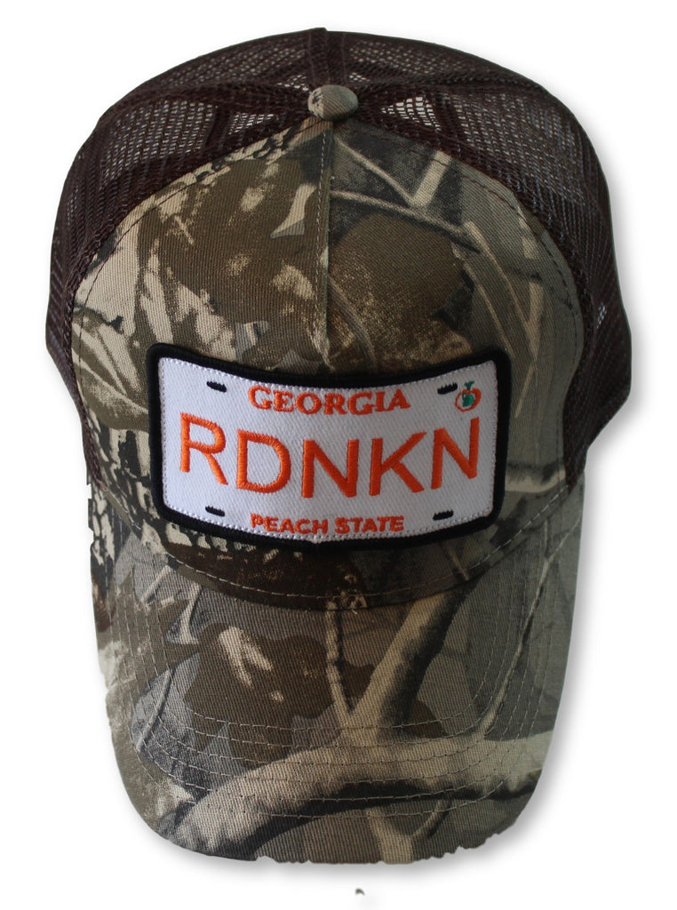 Georgia RDNKN license plate Mesh Trucker Hat – rdnkn